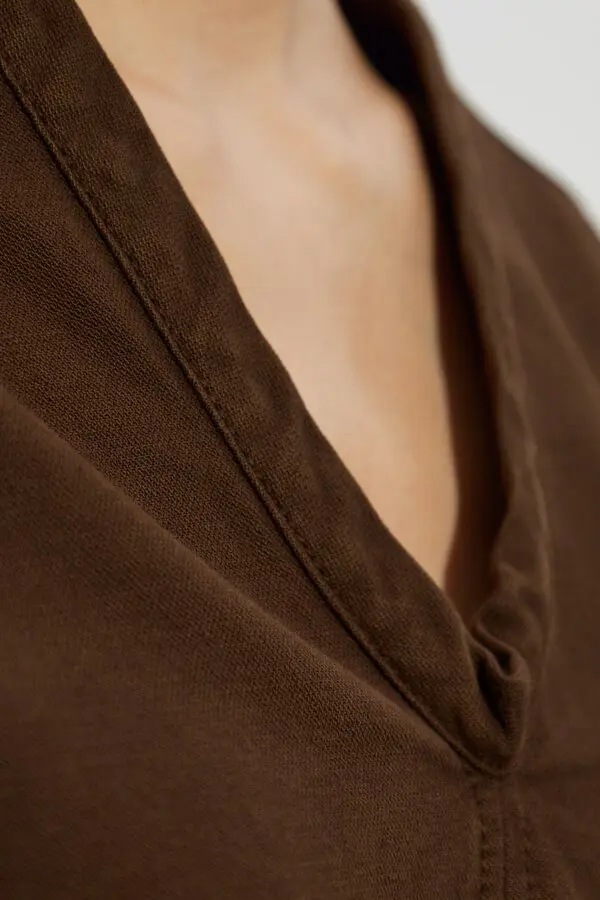 LEMAIRE Denim Top - Brown