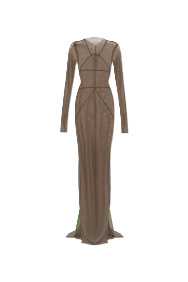 Rick Owens Long Transparent Dress - Grey