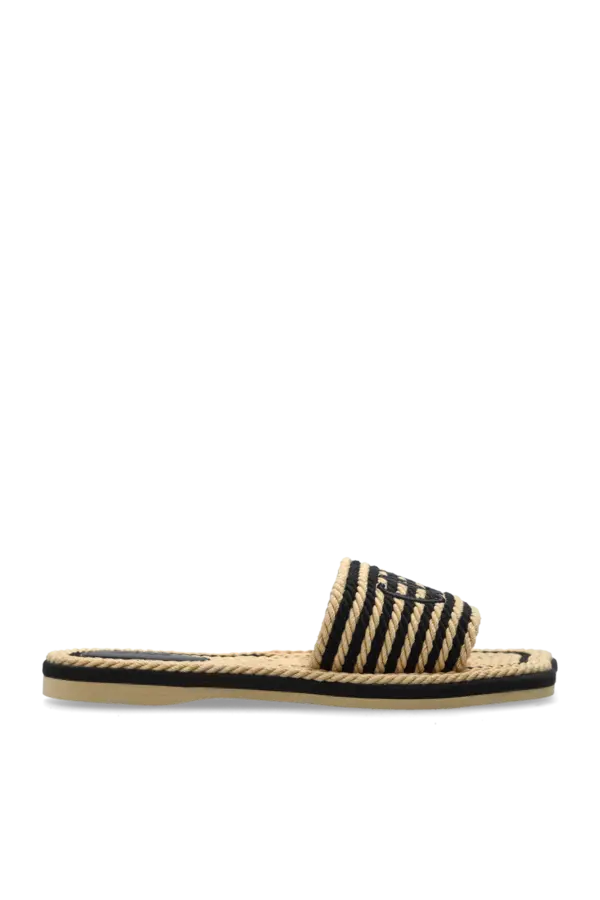 Chloé Sand Slides - Beige