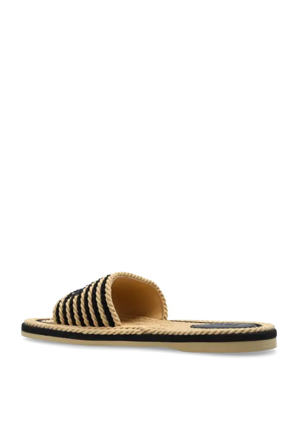Chloé Sand Slides - Beige