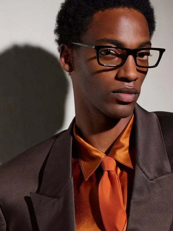 Saint Laurent Squared-frame Acetate Eyeglasses