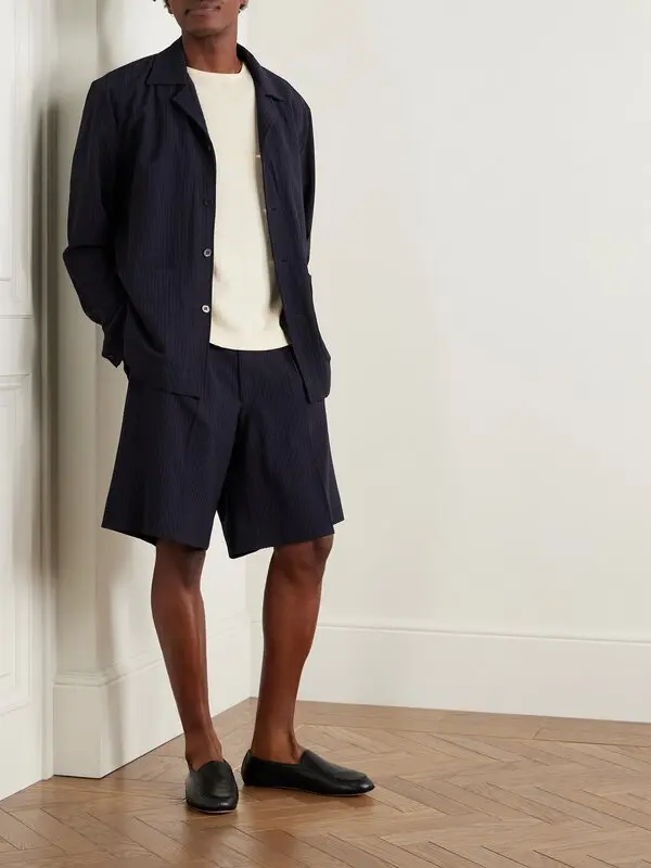 STOFFA Wool-seersucker Jacket