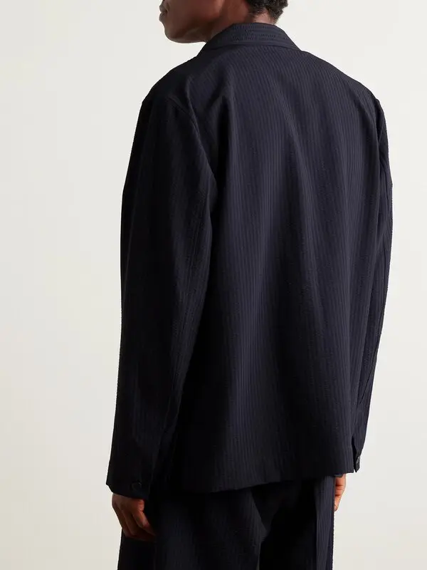 STOFFA Wool-seersucker Jacket