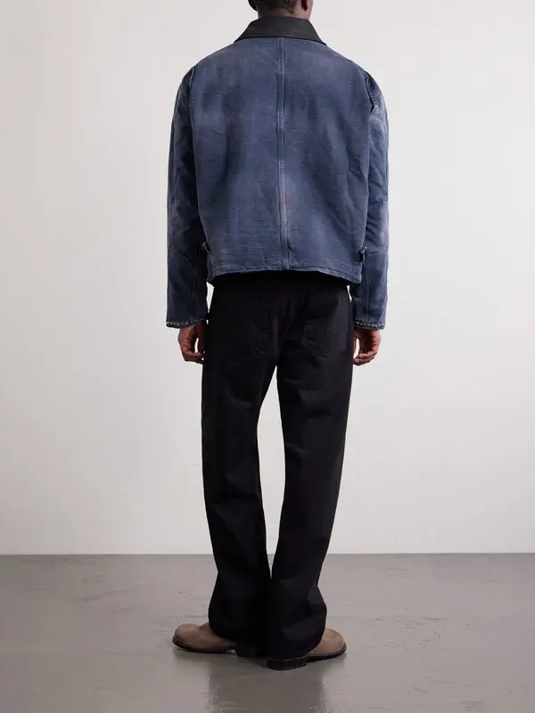 SATOSHI NAKAMOTO Logo-embellished Cotton-canvas Jacket