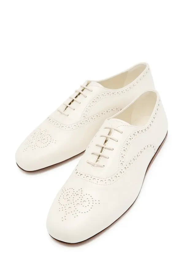 Church's Rebecca Leather Derby Shoes - Ivory