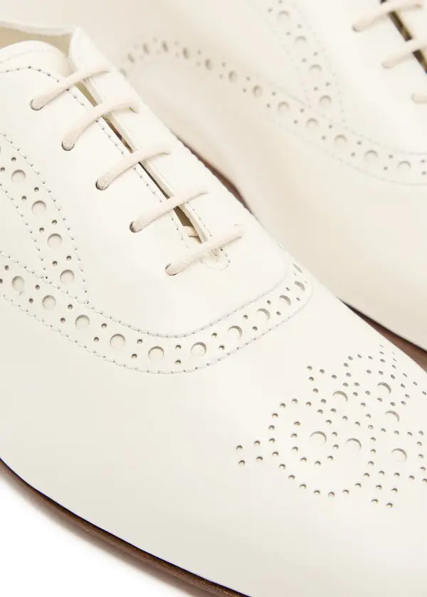 Church's Rebecca Leather Derby Shoes - Ivory