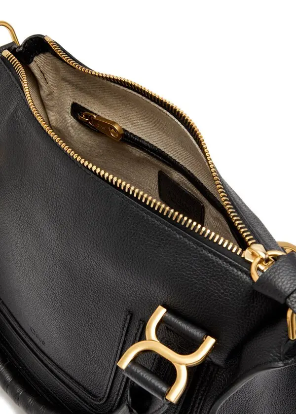 Chloé Marcie Medium Grained Leather Tote Bag - Black