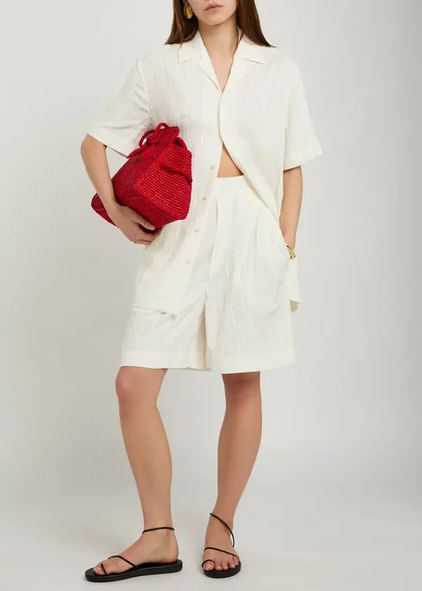 DELOS Lazarus Textured Woven Shorts