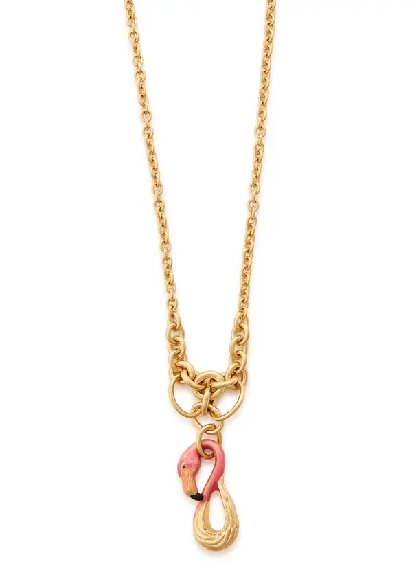 Chloé Tropicus Enamelled Necklace - Pink