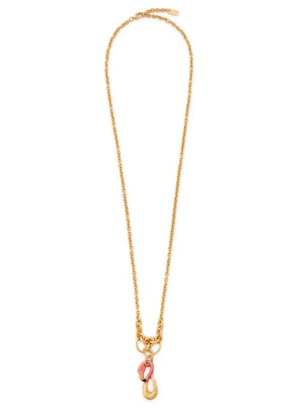 Chloé Tropicus Enamelled Necklace - Pink