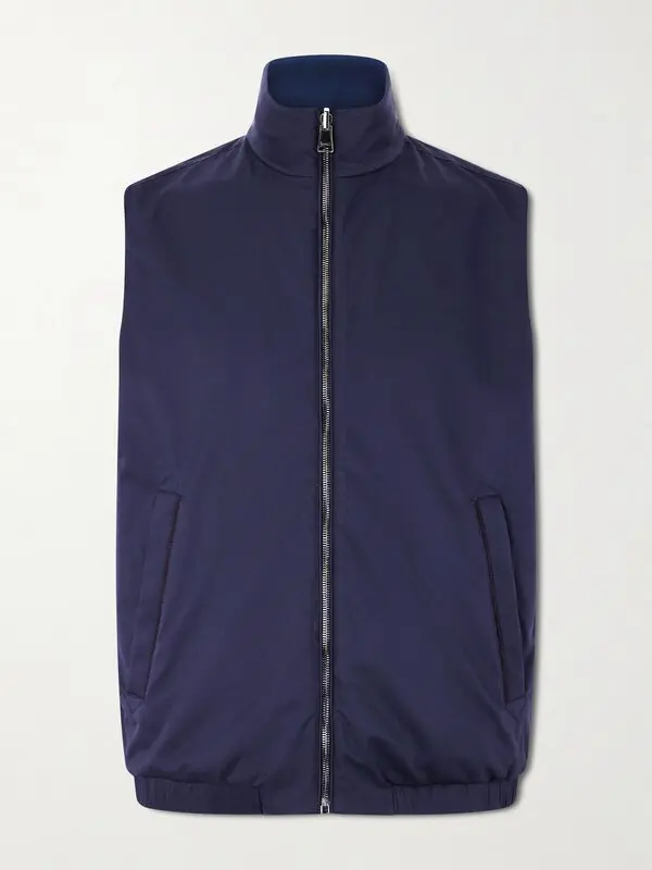 Canali Shell Gilet - Blue