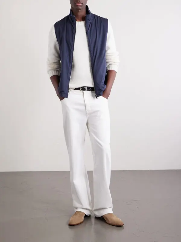 Canali Shell Gilet - Blue