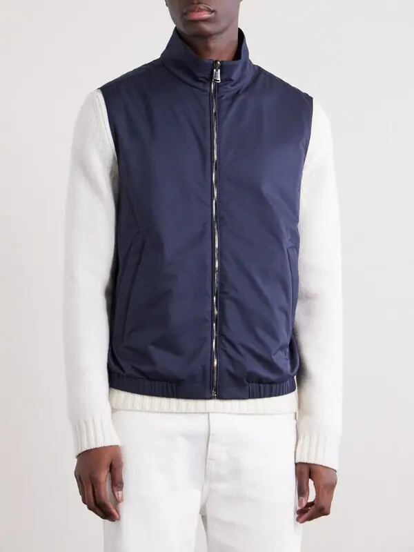 Canali Shell Gilet - Blue