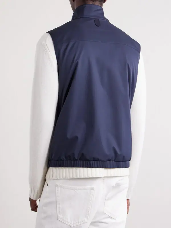 Canali Shell Gilet - Blue
