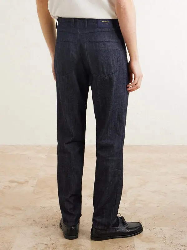 SLOWEAR Straight-leg Pleated Jeans