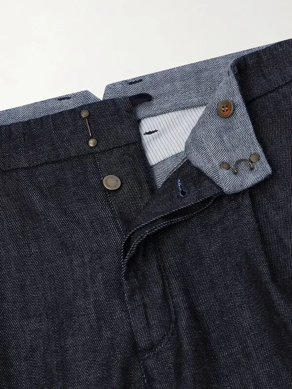 SLOWEAR Straight-leg Pleated Jeans
