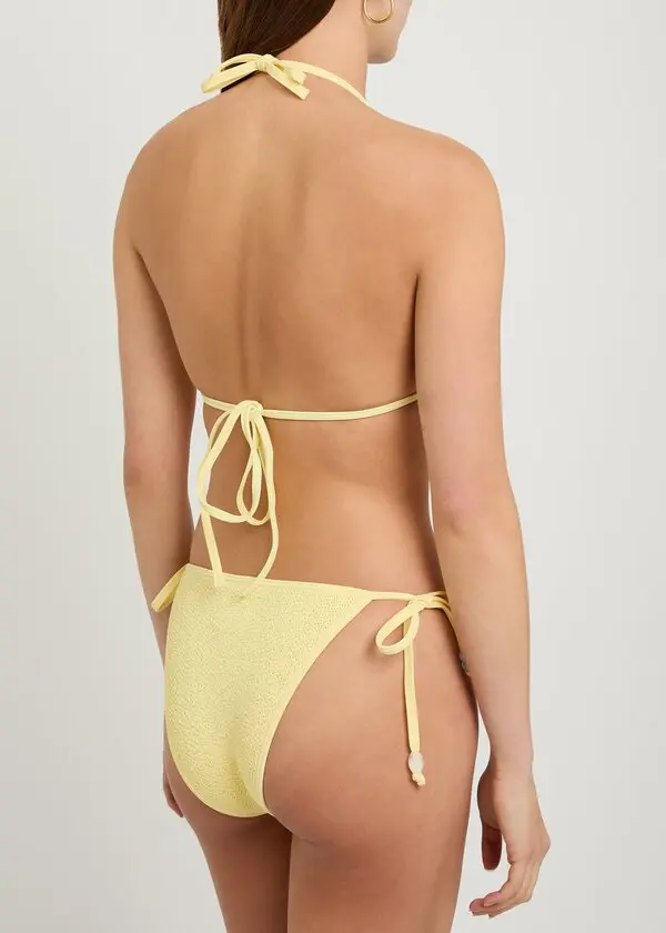 Hunza G Gina Beaded Detail Bikini - Yellow