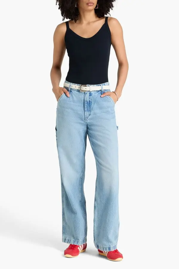 Rag & Bone Sid Faded Mid-rise Straight-leg Jeans