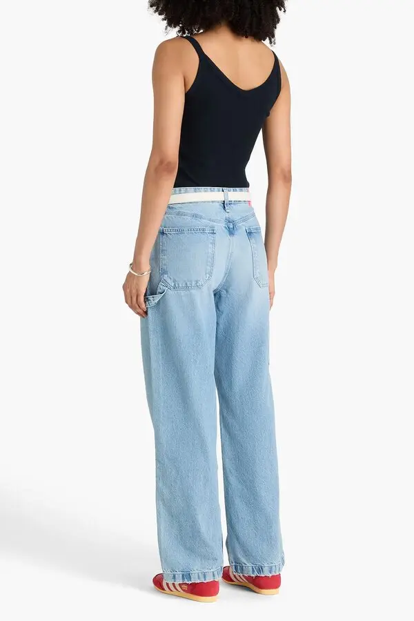 Rag & Bone Sid Faded Mid-rise Straight-leg Jeans