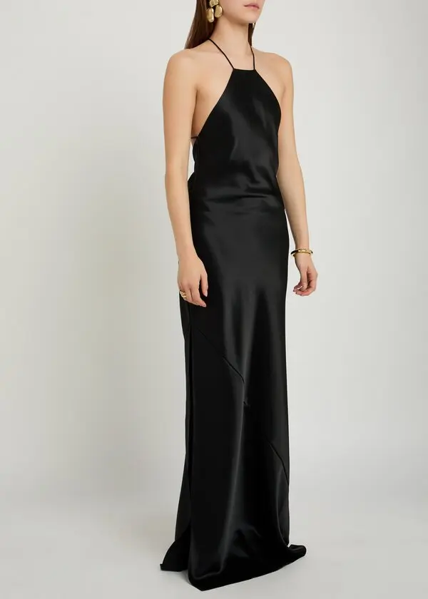 DELOS Anais Satin Maxi Dress