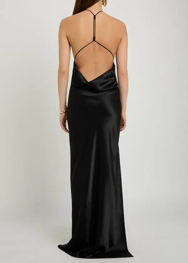DELOS Anais Satin Maxi Dress