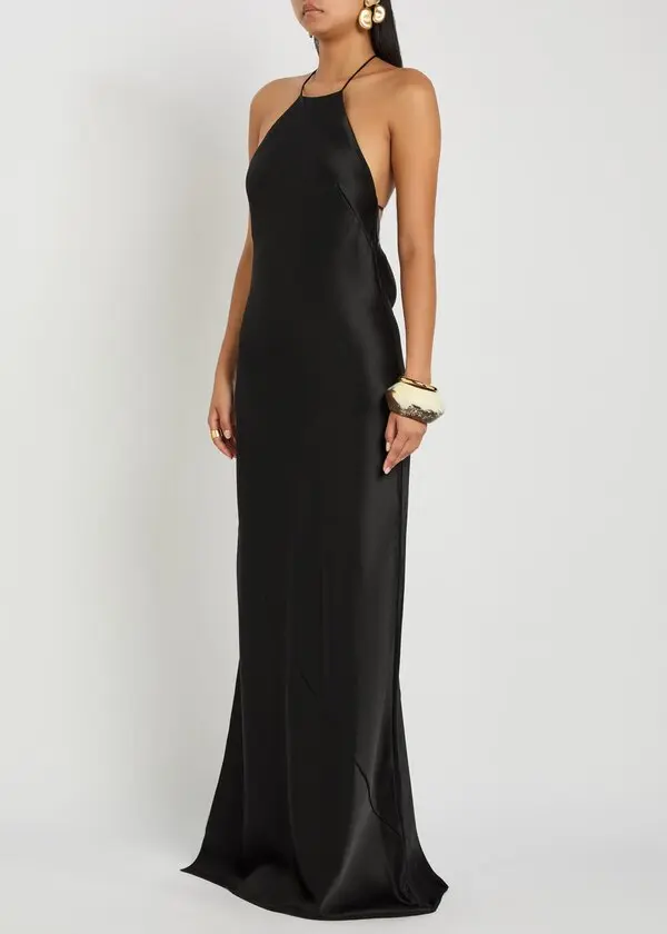 DELOS Anais Satin Maxi Dress