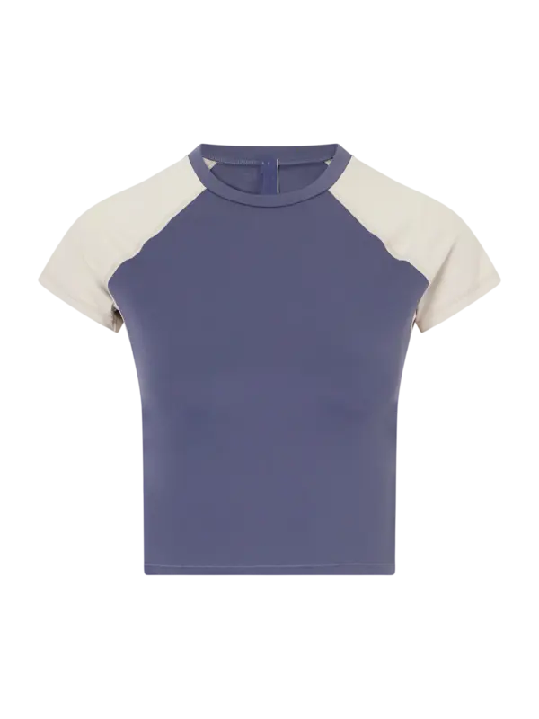 SKIMS Cropped Baby Tee - Blue