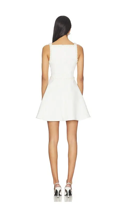 ELLIATT Stella A-line Mini Dress With Pearl Embellishments