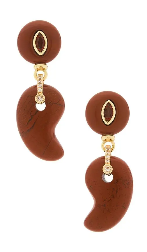 Dannijo Jasper Dangle Earrings - Red Jasper