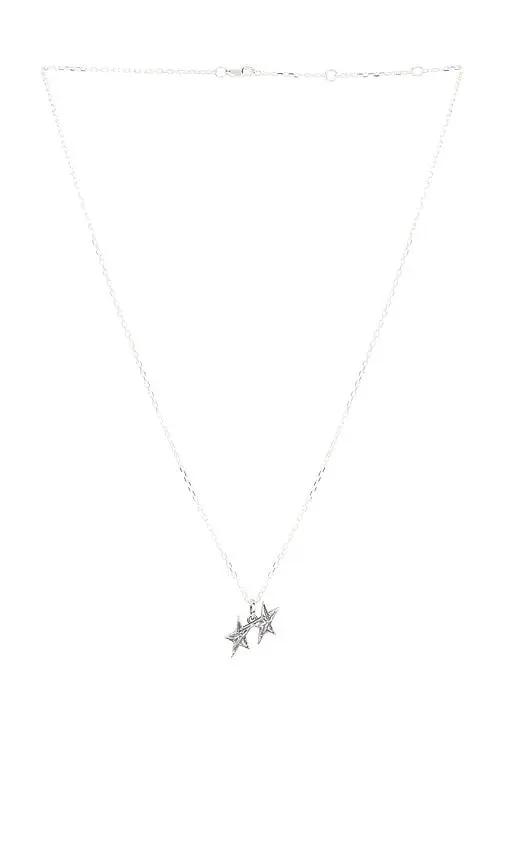 TWO JEYS Signature Stars Necklace - Silver