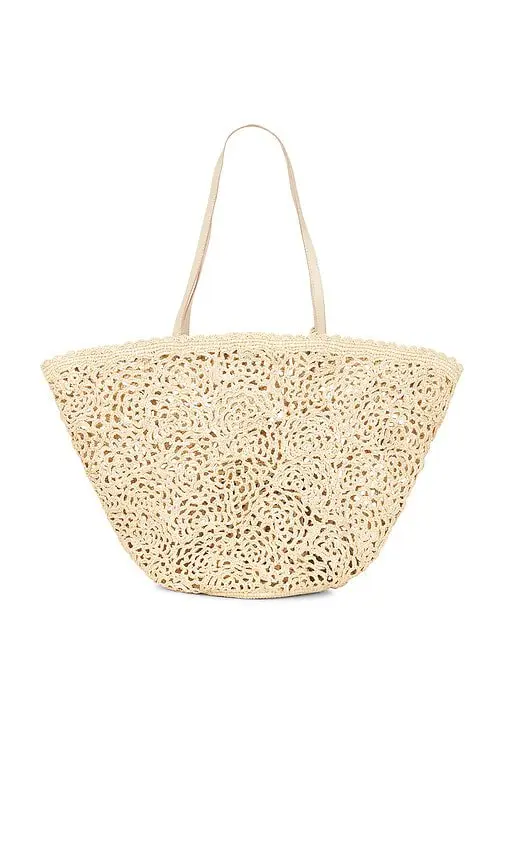 BTB LOS ANGELES Lacera Raffia Tote