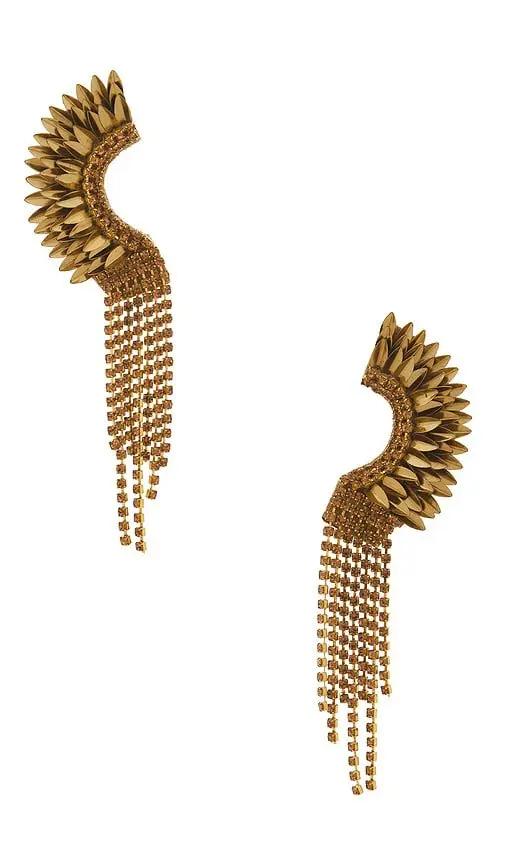 Deepa Gurnani Estella Dangle Earrings - Gold