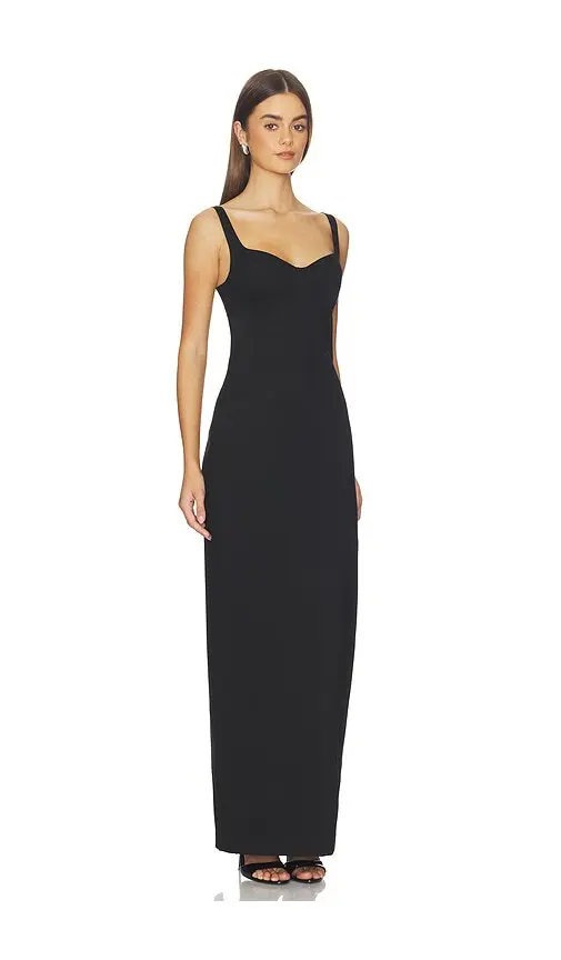 Simkhai Cabot Sculpted Scuba Maxi Dress