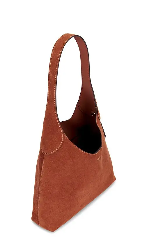 COACH Suede Brooklyn 28 Shoulder Bag - Clay