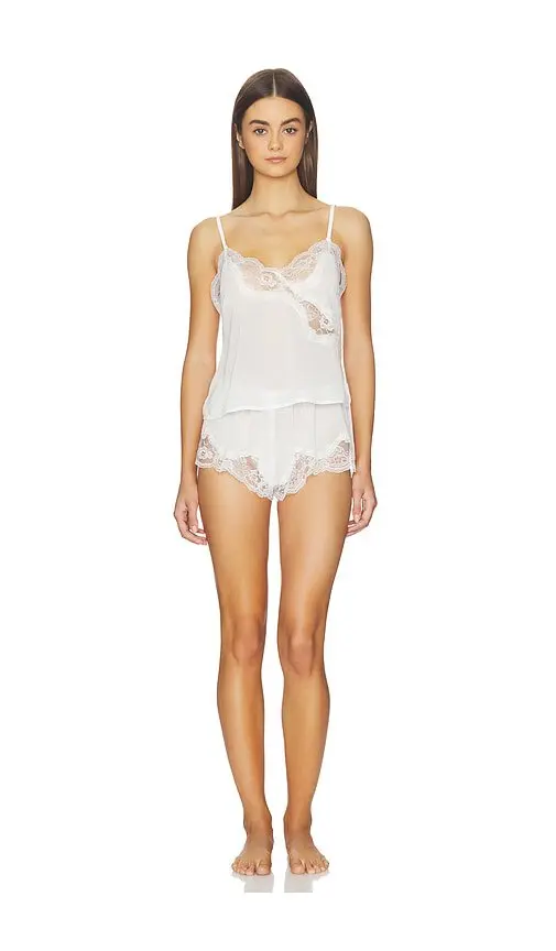 KAT THE LABEL Hayden Camisole Top - Ivory