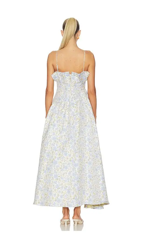 ELLIATT Floralie Strapless Gown - Blue Multi