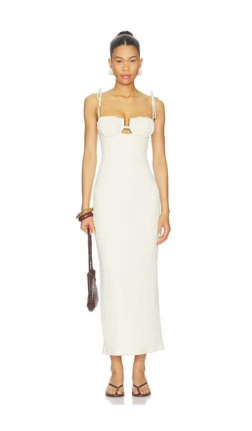 MONTCE X Elsa Hosk Petal Long Slip Dress - Amalia Texture