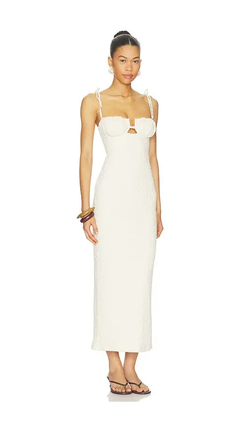 MONTCE X Elsa Hosk Petal Long Slip Dress - Amalia Texture
