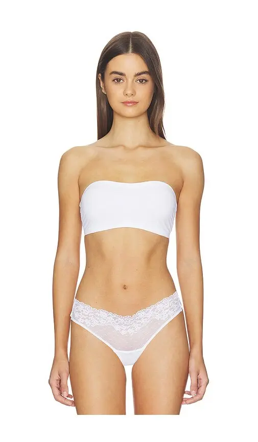 Commando Double Take Lace Bandeau - White