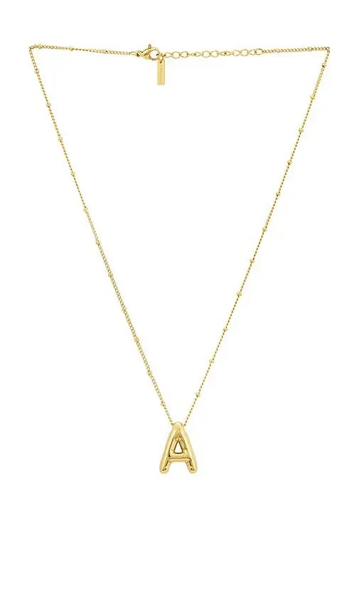 CASA CLARA Initial Pendant Necklace - Gold