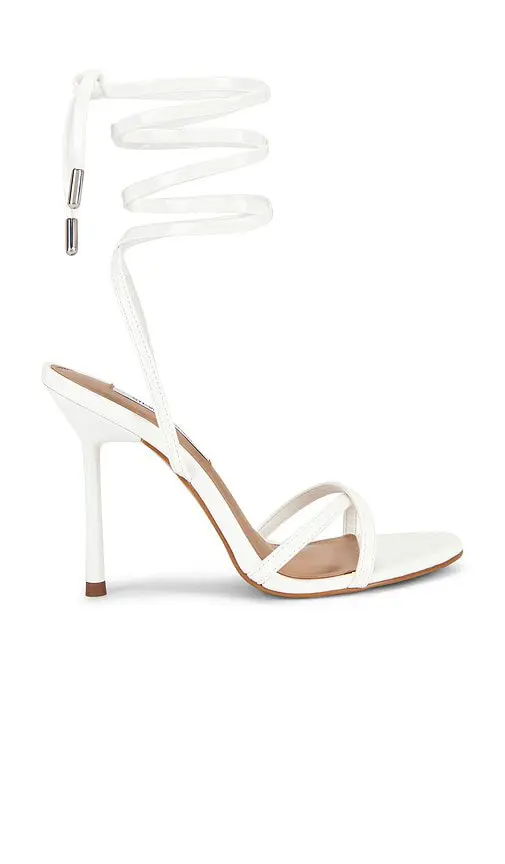 Steve Madden Nerie Strappy Heels - White Patent