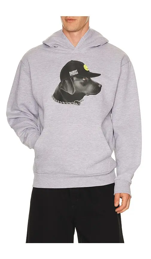 MARKET Smiley Dog Got Style Hoodie - Ash Grey