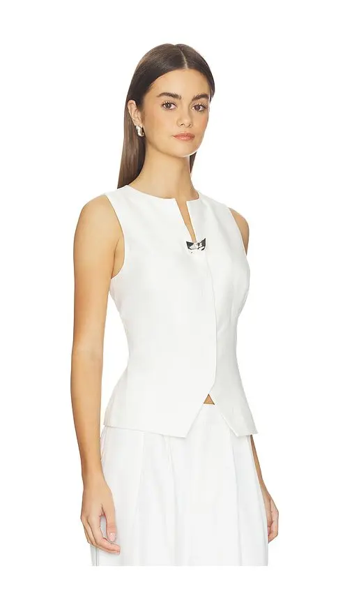 KATE BARTON Linen Blend Summer Suit Vest