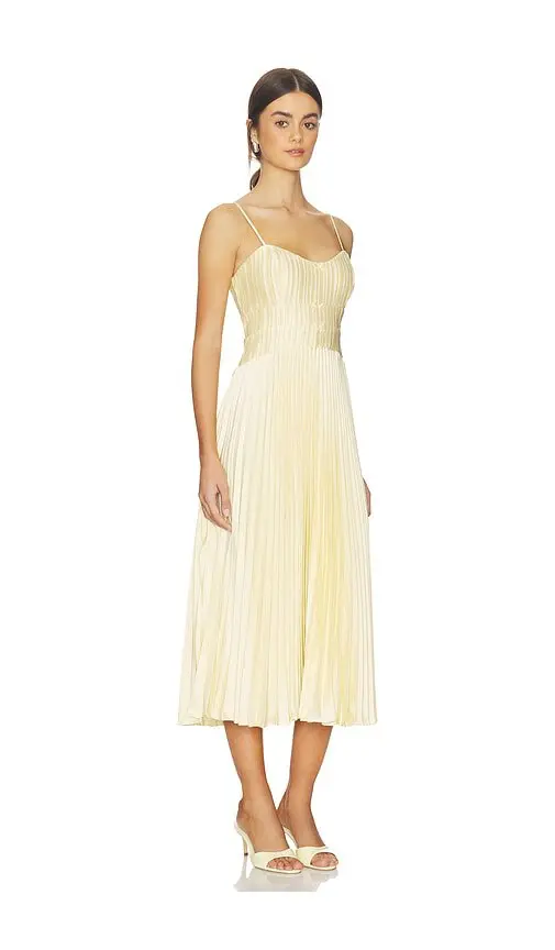 Astr The Label Shionagh Midi Dress - Yellow