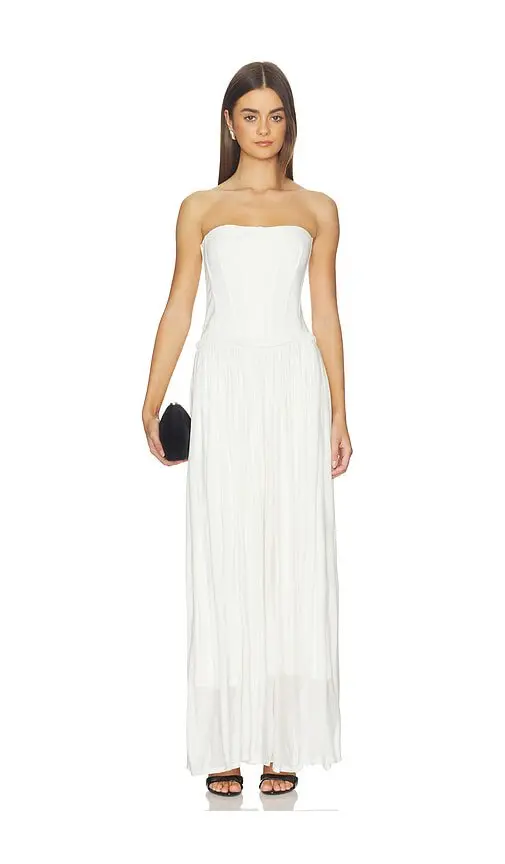 Simkhai Adalys Bustier Dress - Ivory