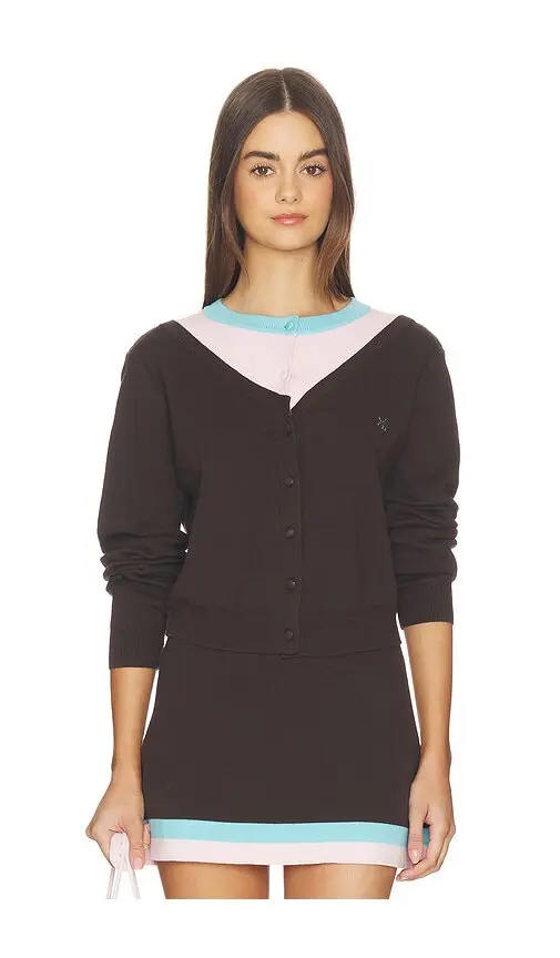 KATE BARTON Illusion Layered Cardigan