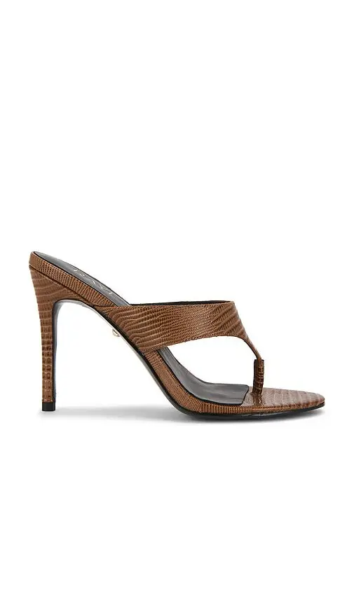 Raye Embossed Leather Stiletto Heeled Sandal