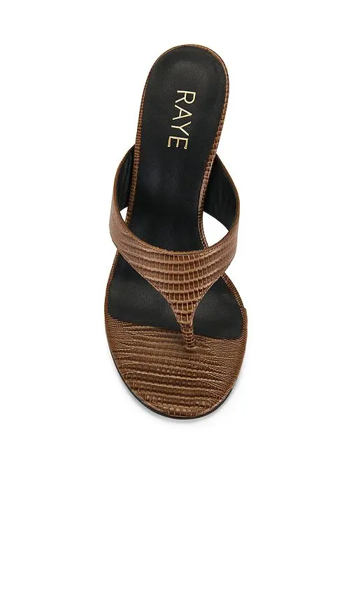 Raye Embossed Leather Stiletto Heeled Sandal