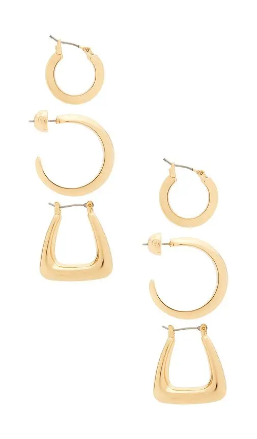 Ettika Modern Shapes Earring Set