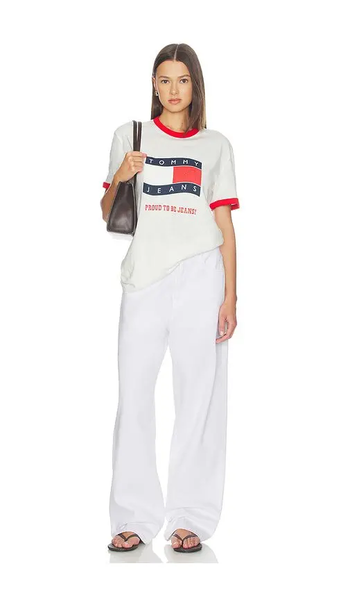 Tommy Hilfiger Waving Flag Ringer Tee